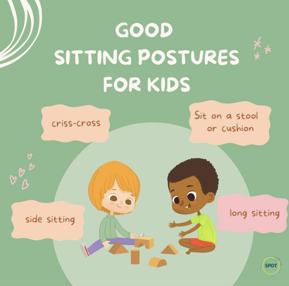 Good sitting postures for kids - SPOT Children's Therapy Centre